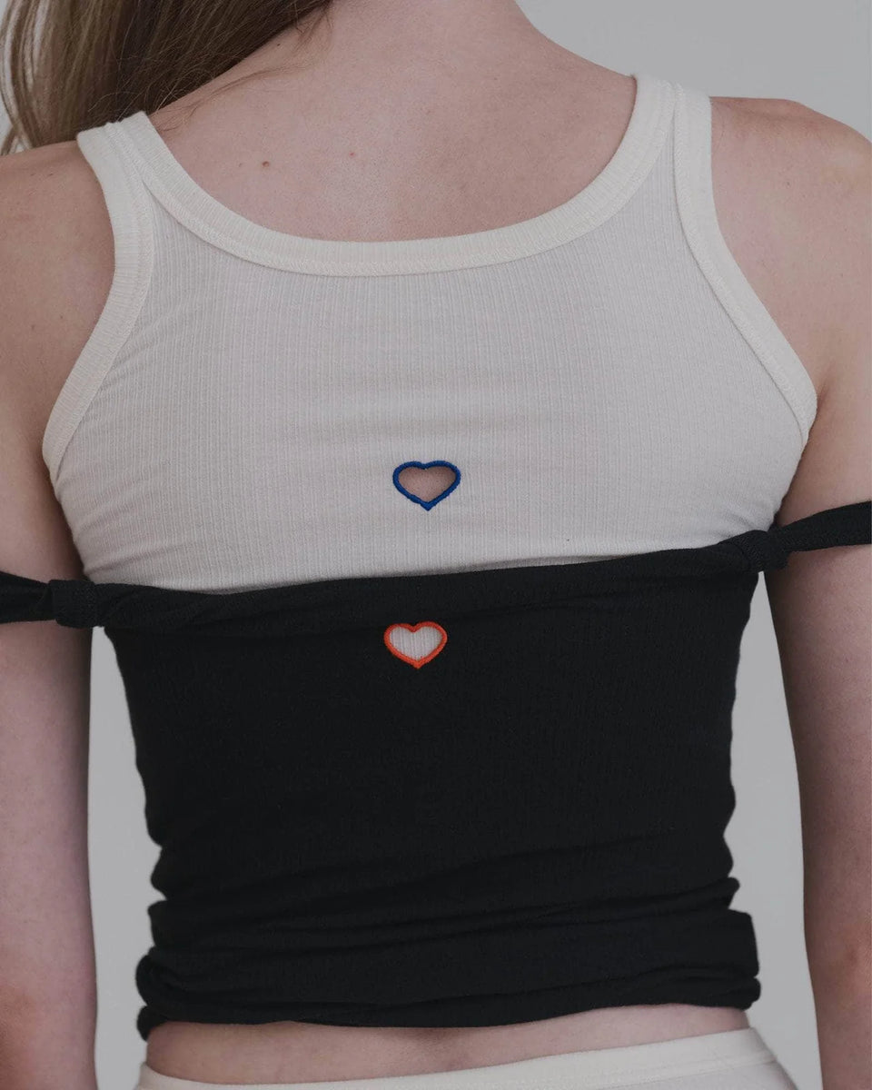 Baserange Heart Tank - Organic Cotton Rib – kyo journal